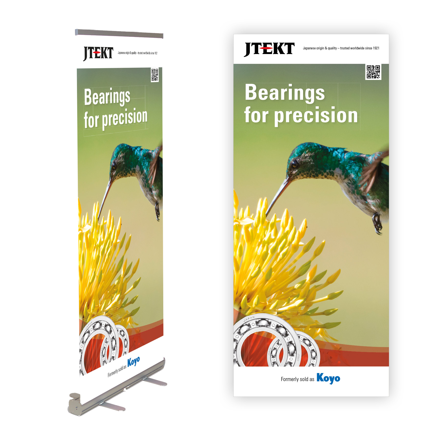 Roll-up banner Hummingbird – JTEKT Shop
